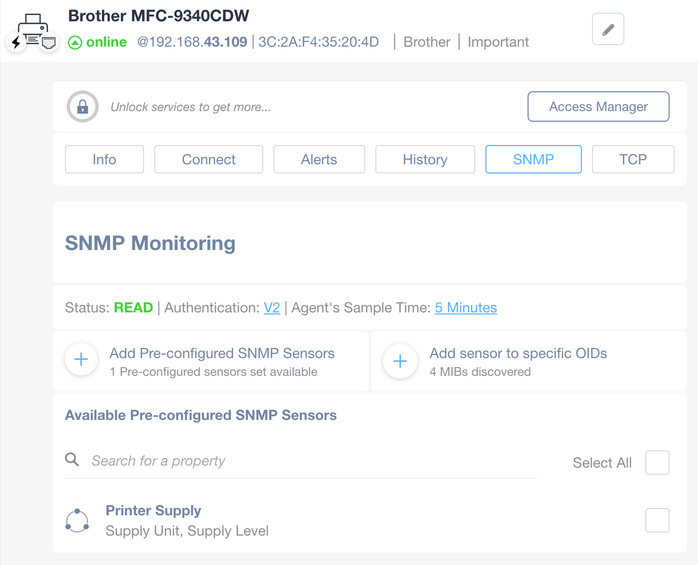 SNMP Monitoring | Domotz