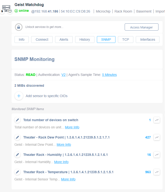 SNMP Monitoring | Domotz