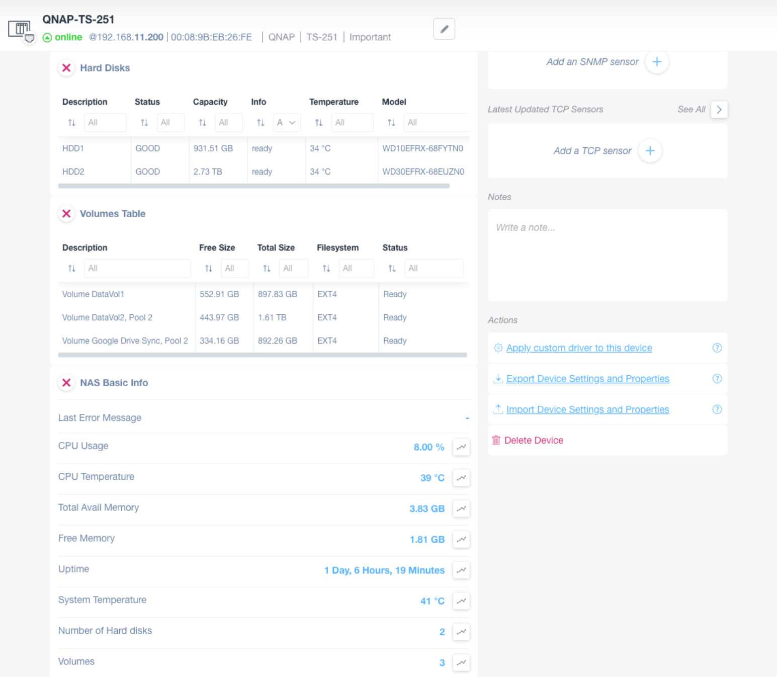 SNMP Monitoring | Domotz