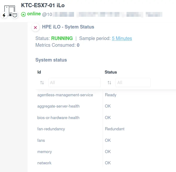 HPE iLO Monitoring Software - Domotz