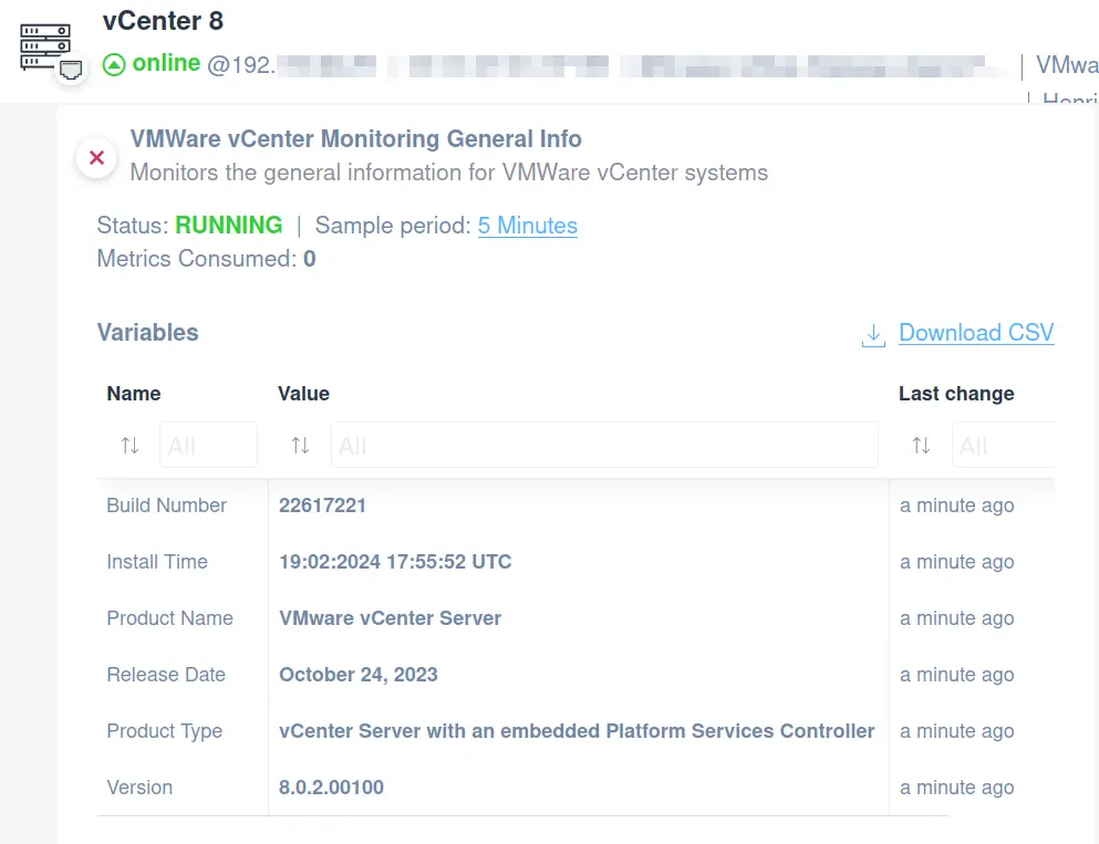 Domotz VMware ESXi Monitoring
